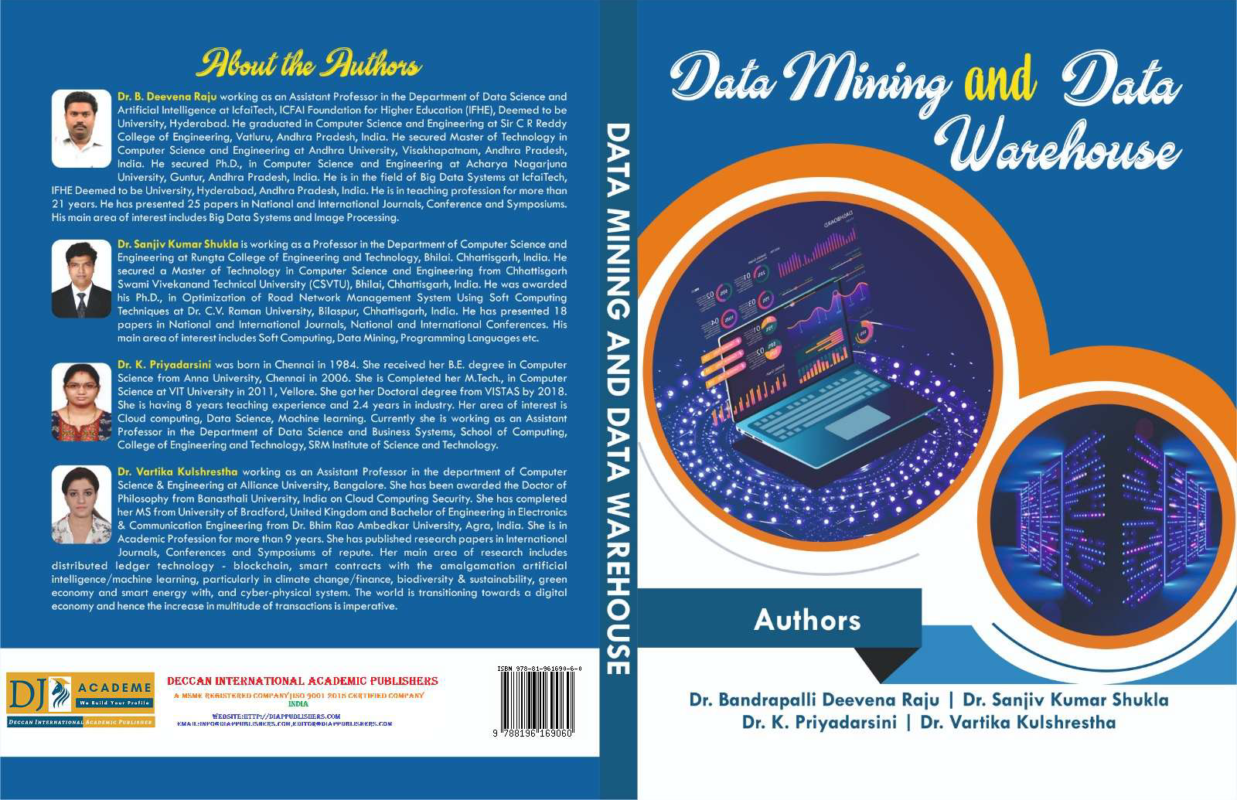 Data Mining and Data Warehouse BY Dr.BANDRAPALLI DEEVENA RAJU, Dr ...